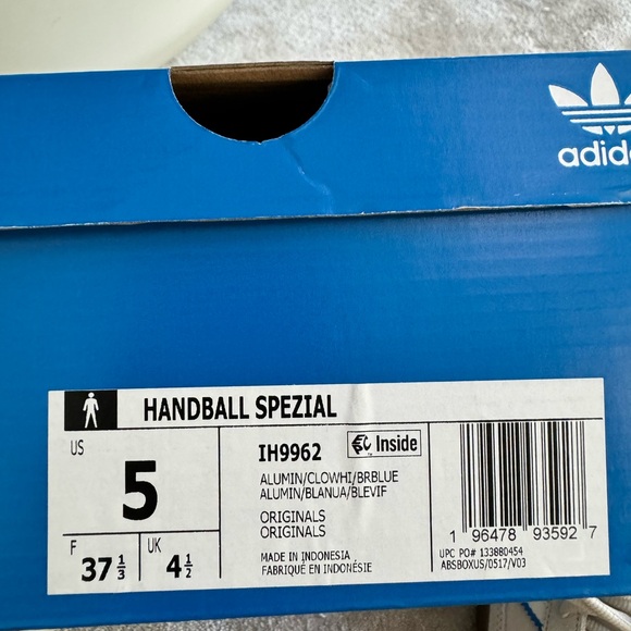 adidas | Shoes | Adidas Handball Spezial Originals Aluminium Core White ...